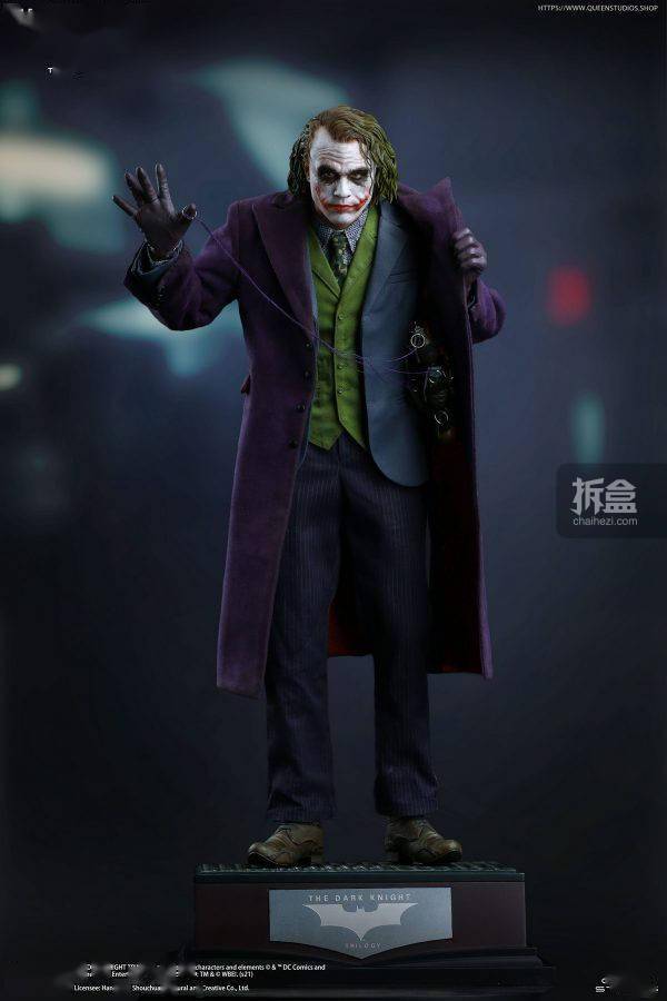 QUEEN STUDIOS 1/4蝙蝠侠黑暗骑士 小丑 希斯莱杰全身雕像-搜狐大视野-搜狐新闻