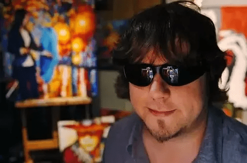 他双目失明，却画出了令人惊叹的色彩_John