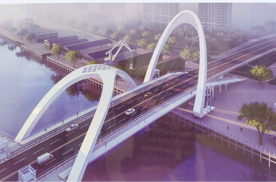 江门将新添一桥梁，效果图超炫！位置就在……丨早安，江门_蓬江