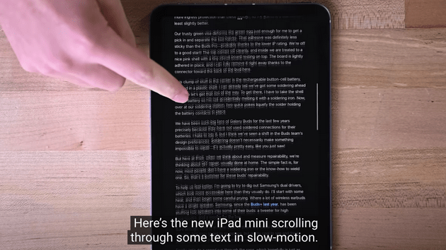 iFixit 拆解苹果 iPad Mini 6，解释“果冻屏”问题_mini