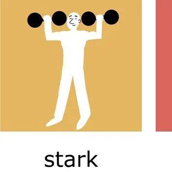 最重要的100组反义词：stark – schwach_er