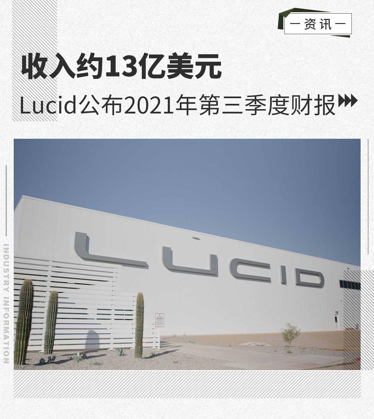 收入约13亿美元 Lucid公布2021年第三季度财报_搜狐汽车_搜狐网