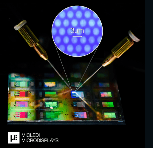 MICLED推出首款基于300mm CMOS平台的AR用Micro LED阵列_技术_眼镜_集成