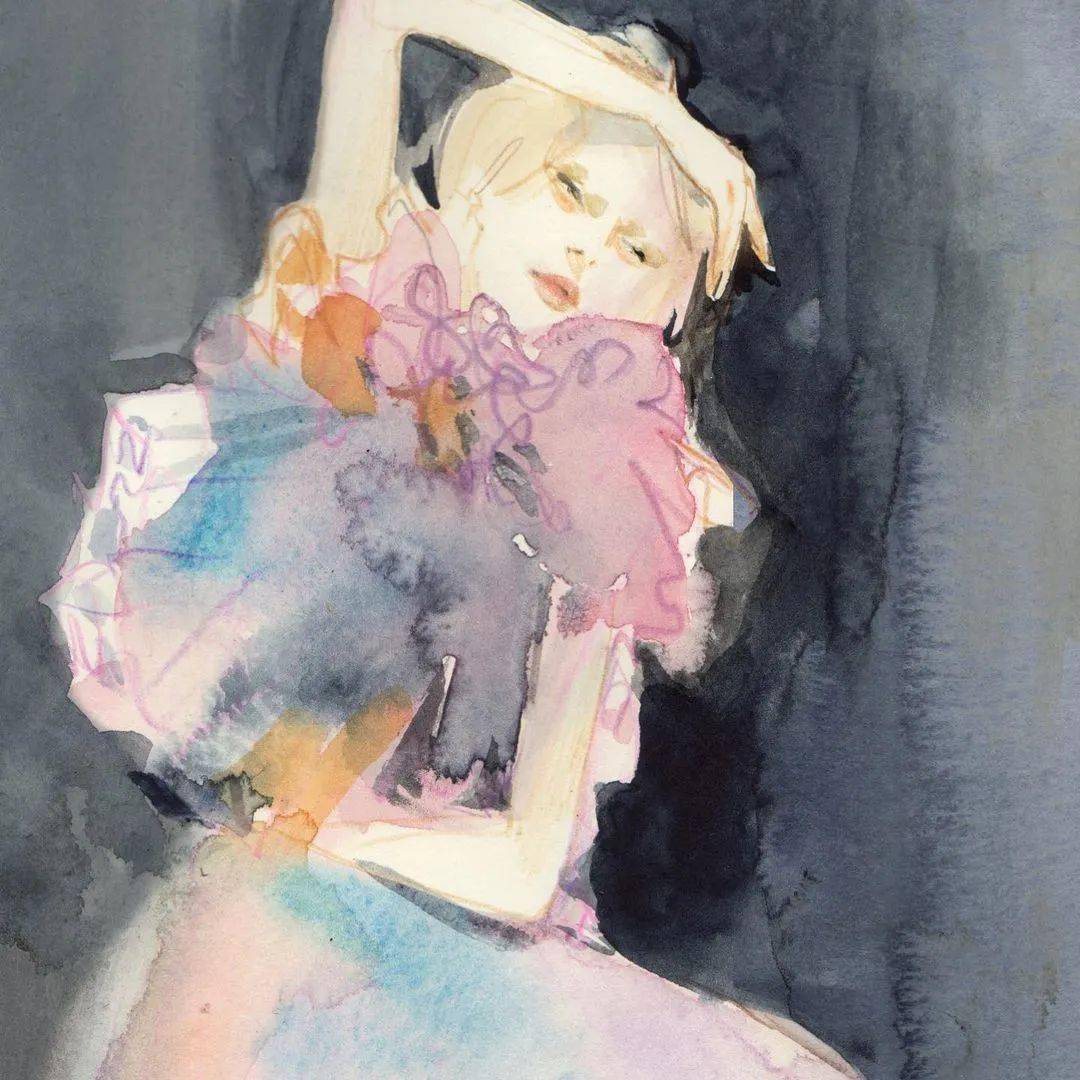 曾任圣马丁、UCA导师的Connie Lim如何绘制时装画？独树一帜的风格与多种材料交织打开了插画世界的大门_艺术_专业_工具