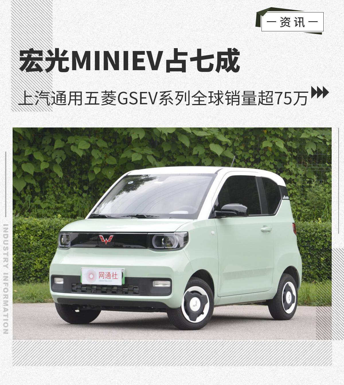 宏光MINIEV占七成 五菱GSEV系列全球销量超75万_搜狐汽车_搜狐网