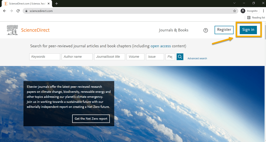 ScienceDirect远程访问指南，请查收！_Step_sign_邮箱