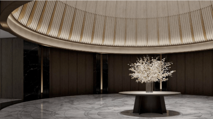 【SCDA】上海虹桥丽思卡尔顿酒店 | 公区&客房设计方案+高清效果图 | PPT（可编辑）+PDF+JPG_休闲_部分_屋顶