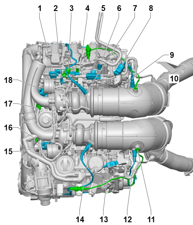 奥迪A6LC8车型V6发动机电气元件位置图解说明（DLZA、DKMB）_搜狐汽车_搜狐网