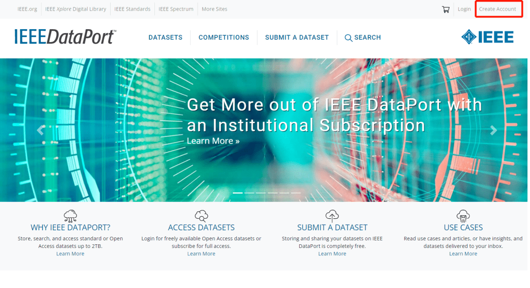 【试用】IEEE Dataport平台_数据_注册_检索