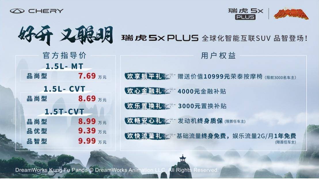 不仅好开，还很“聪明”！售价7.69万元起，瑞虎5x PLUS正式上市_搜狐汽车_搜狐网