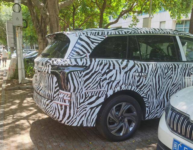 红旗HS6亮相街头，车长近5米，标配2.0T+爱信8AT，剑指福特锐界！_搜狐汽车_搜狐网