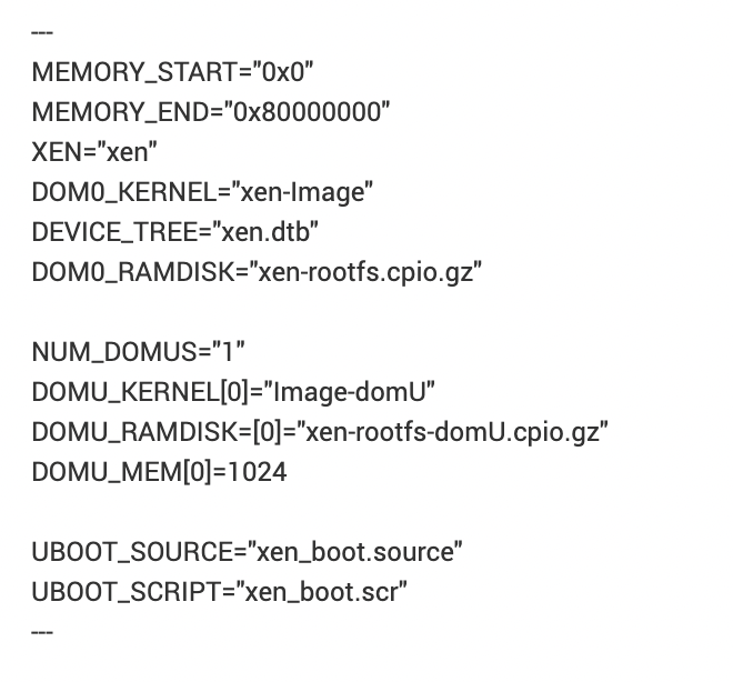 嵌入式 Xen dom0-less 解决方案_boot_rootfs_命令