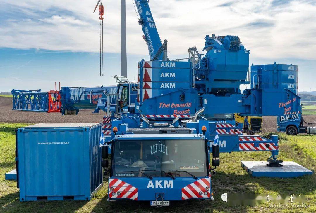 赏心悦目的起重美图，利勃海尔 LTM1650 AKM 吊装 Vestas 风机_搜狐汽车_搜狐网