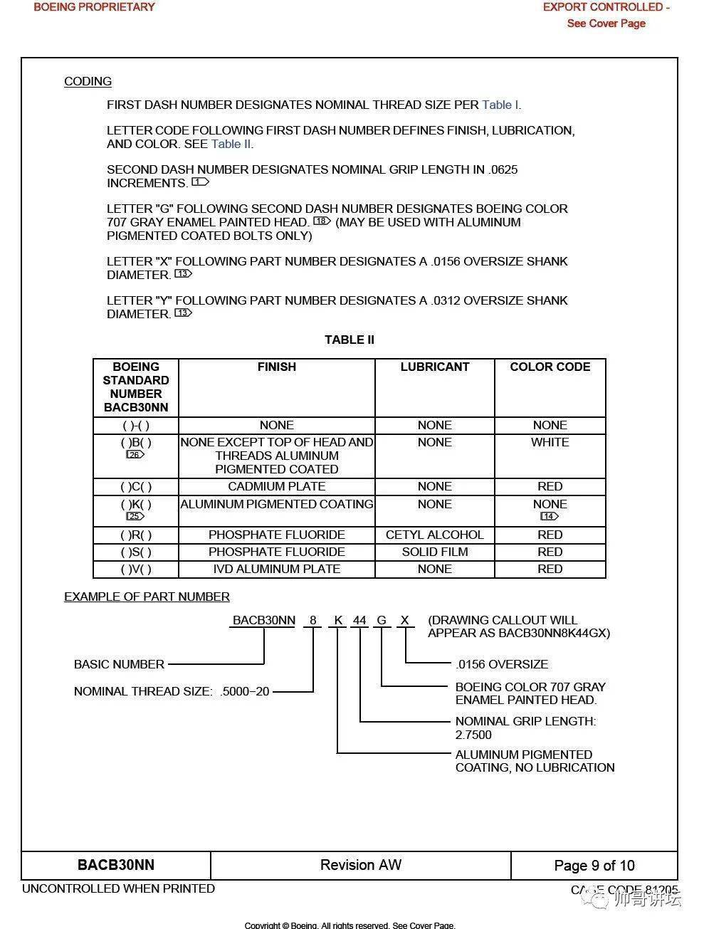 波音飞机紧固件标准简介_代码_螺栓_in
