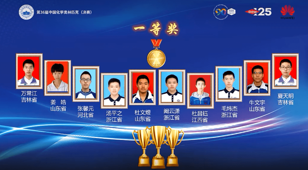 2022年第36届中国化学奥林匹克(决赛)获奖名单出炉竞赛信息学编程