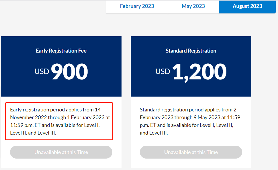 CFA考试报名费清单！_考生_注册_费用