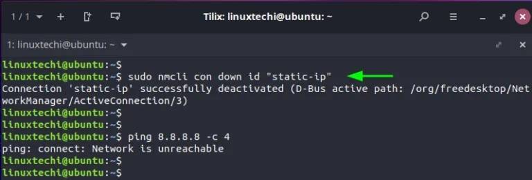 如何在 Linux 中使用 nmcli 命令配置 IP 网络_Nmcli_显示_运行