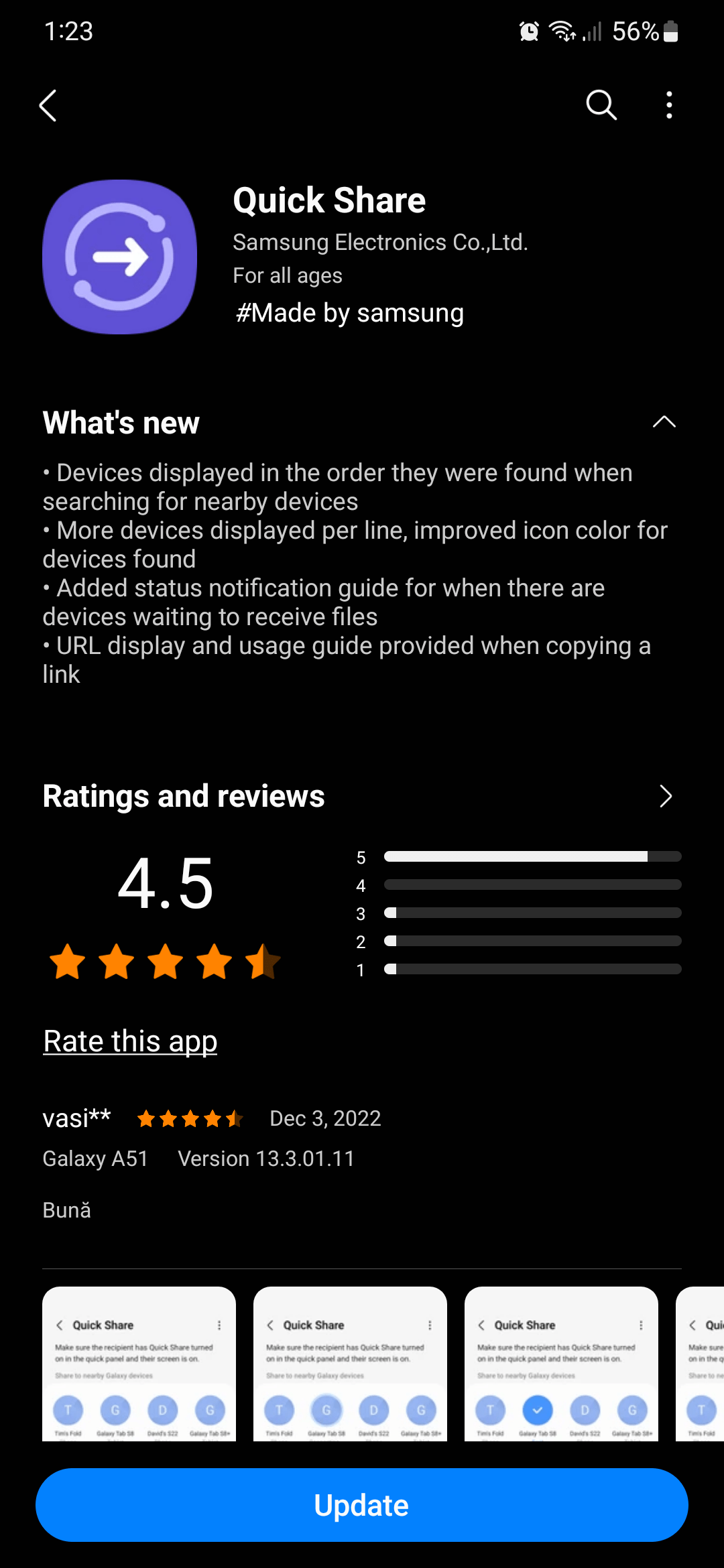 三星快传应用 Quick Share 更新：可按找到设备先后时间排序_文件_显示_图标