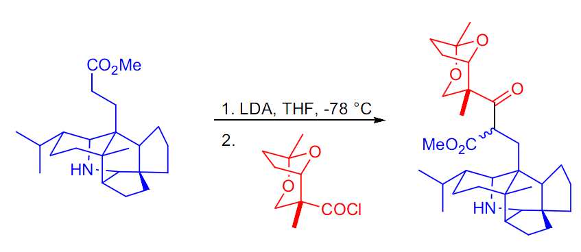 【合成操作】LDA (二异丙基氨基锂) 参与反应的标准操作。_试剂_溶液_mmol