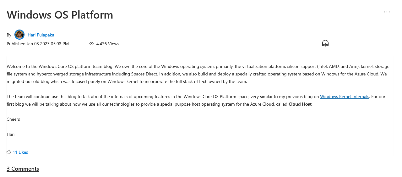 微软推出Windows Core OS Platform官方博客_团队_功能_内核