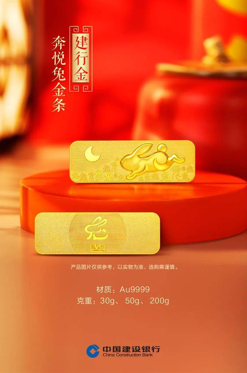 建行给您拜年了！金兔年新品持续热销……_造型_寓意_黄金