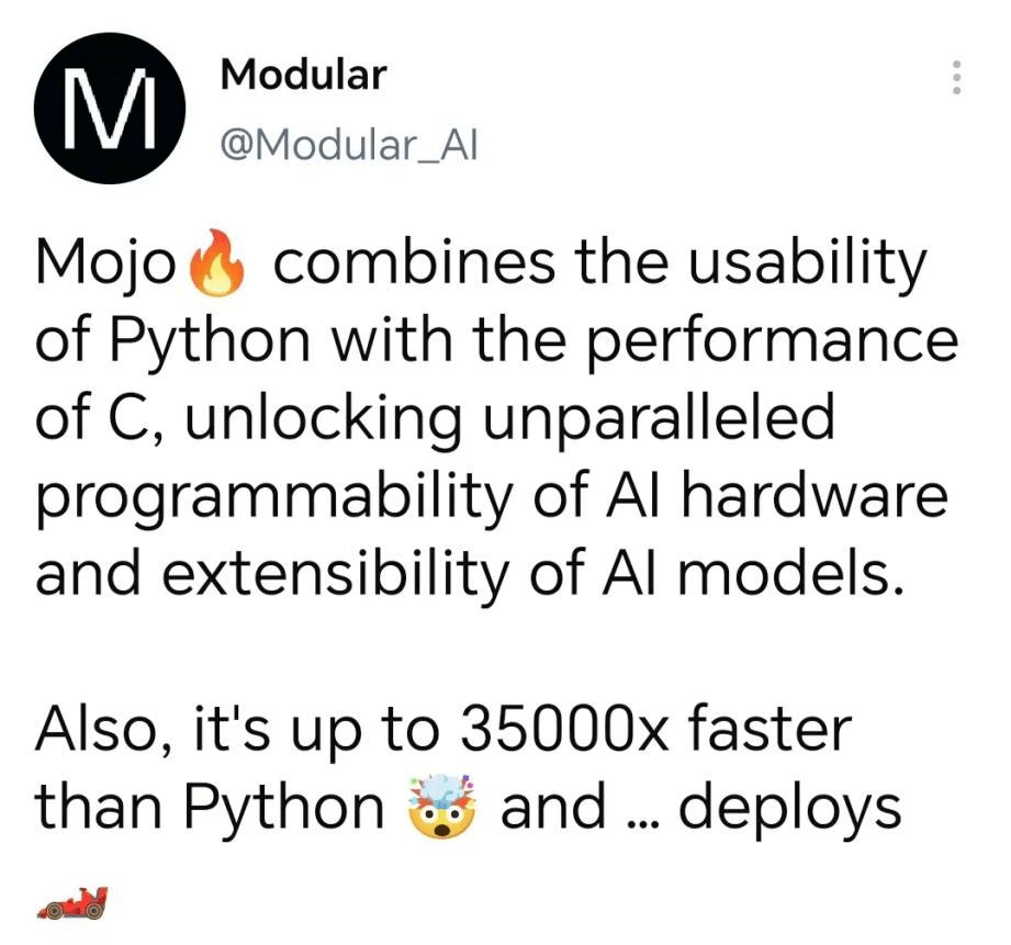 比Python快35000倍？这门新语言想搞个大新闻！_Mojo_开发_检查