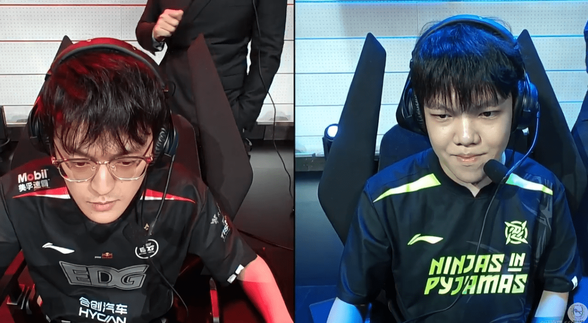 EDG首秀20分钟速通NIP！Angel加盟中单却差距太大_妮蔻_阿卡丽_季后赛