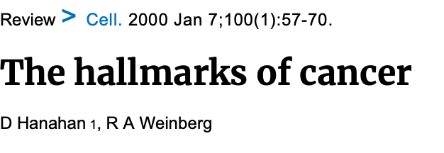 Hallmarks of Cancer-癌症研究经典_细胞_信号_肿瘤