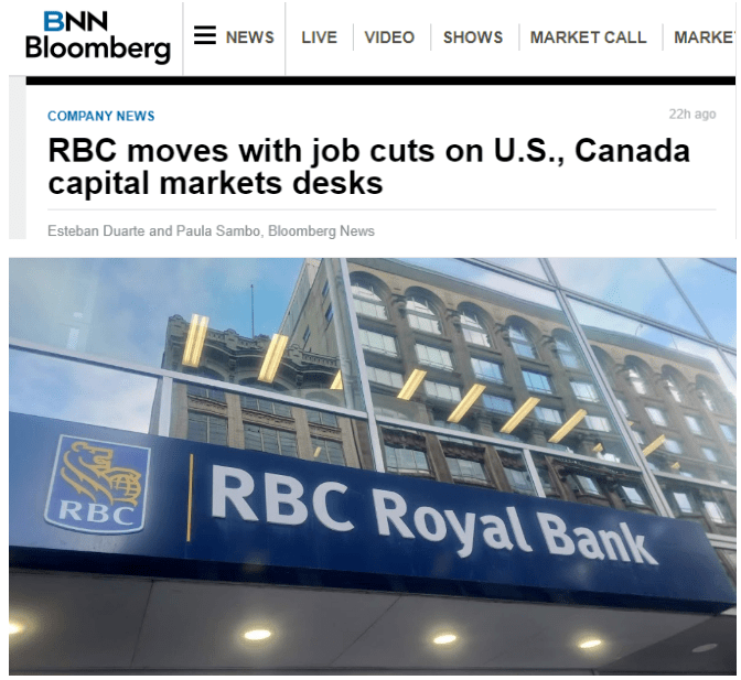 凉凉！加拿大最大银行RBC继续大裁员：超过1000人被离职！_员工_支持_规模