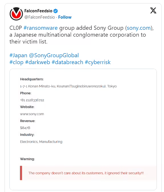 3.14 GB数据被盗！索尼证实今年两次重大数据泄露_服务_攻击_漏洞