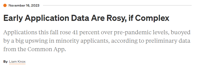狂涨41%！CA公布2024fall美本早申数据_Common_App_大学