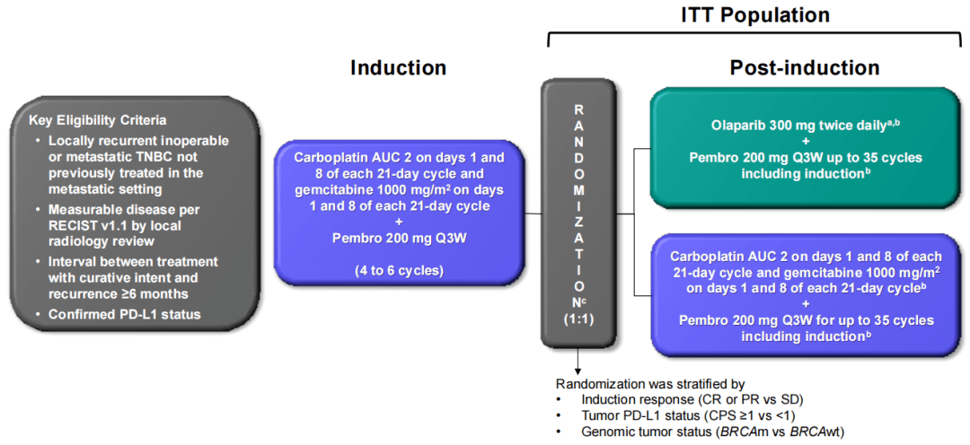 SABCS 2023丨李惠平教授点评KEYLYNK-009研究，奥拉帕利＋帕博利珠单抗用于mTNBC一线维持治疗_化疗_患者_肿瘤