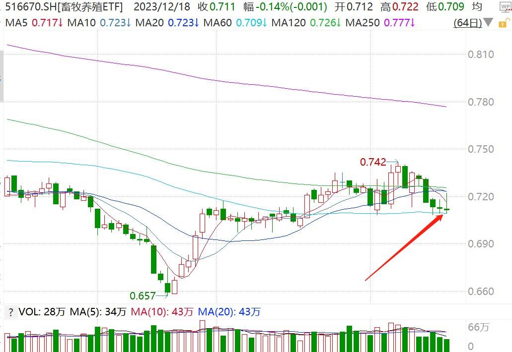 畜牧养殖ETF(516670)连续3日考验60日均线支撑，浙商证券农林牧渔首席：三个指标判断“猪周期”位置，当下大概率是在周期底部_指数_联接基金